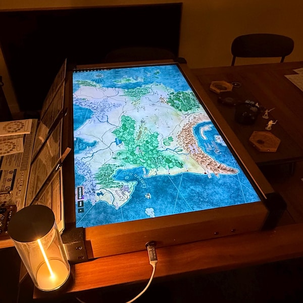 43" Digital Map Case Display for Tabletop Gaming D&D, Dnd, Role Playing ...