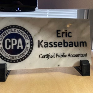 Detective Desk Sign Detective Name Plate Marble Stone - Etsy