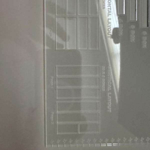 Mama Makes Journal Mate Mini Acrylic Bullet Journal Ruler and Stencil ...