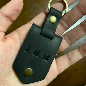 Man Accessory Leather Keychain With Photo Personalized - Etsy