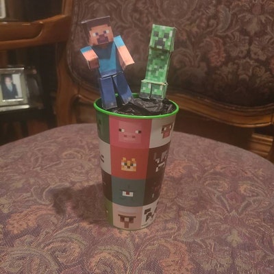 Printeable Set of Minecraft Steve Alex Creeper Figures and Blocks to ...