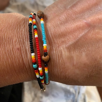 Juniper Berry Seed Bracelet/anklet With Fire Colors More Colors and ...