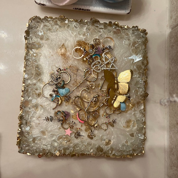 Design Your Own Tray, Custom Tray, Handmade Epoxy Resin Tray With Glass ...