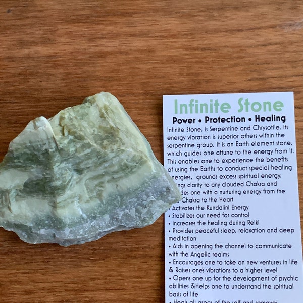 Rough Infinite Stone (.5" - 7") Raw Infinite Serpentine Crystal ...