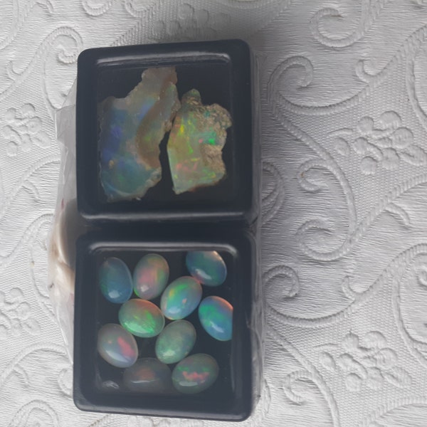 Ethiopian Fire Opal Mix Shapes Lot Fire Opal Cabochon Top Quality Opal ...