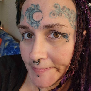 Gold Opal Mandala Medusa Labret for Medusa, Cartilage, Philtrum, Tragus ...