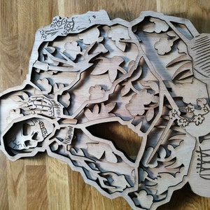 Laser Cut Files 8 Layer Art Piece for Glowforge Multi-layer - Etsy