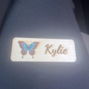 Handmade Personalized Name Badge, Glitter Rainbow Name Badge, Nurse ...