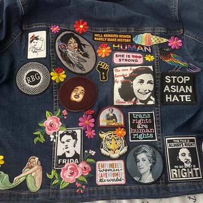 60's Retro Psychedelic Hippy Chick Iron on Patch - Etsy