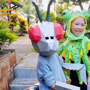 Praying Mantis Mask Paper Pattern Insect Mask Halloween Mask DIY Mask ...