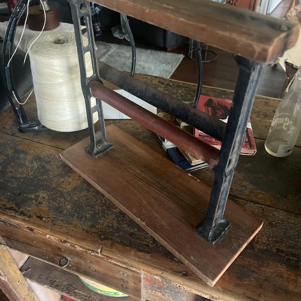 Vintage Metal Ornathe Receipt Holder With Hanger Eye, Store Display ...