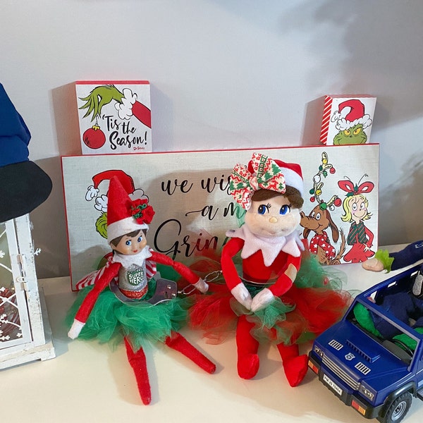 Police and Prisoner Elf Costumes, Elf Outfits, Doll Outfits, Police ...