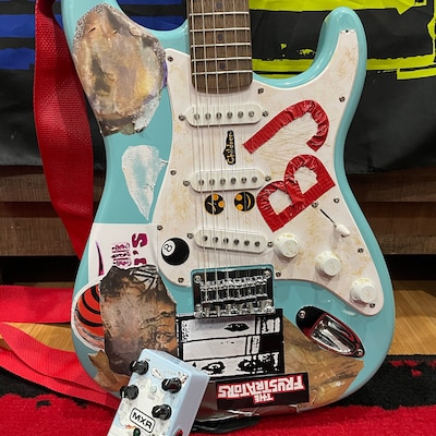 1994 BJ Guitars Billie Joe Armstrong Green Day Blue Guitar - Etsy