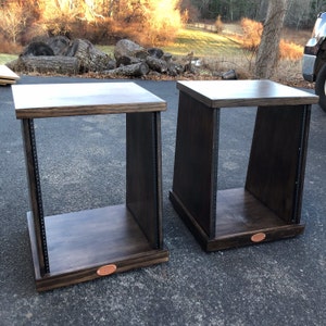 Desktop Studio Rack Double-bay in Cedar 4U, 6U, 8U, 12U - Etsy