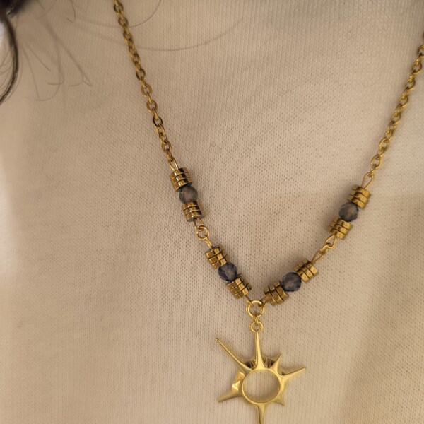 Viktor Arcane Inspired Corrupted Hexcore Necklace Iolite Hematite ...