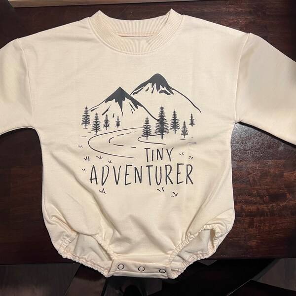Tiny Adventurer Baby Romper, Adventure Baby Outfit, Forest Clothes ...