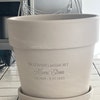 Engraved Memorial Flower Pot Custom Carved Terra Cotta Flower Pot in ...