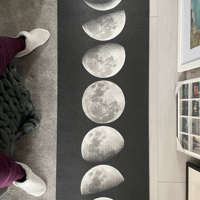 Moon Phases Yoga Mat Nature Inspired Meditation Mat Moon - Etsy