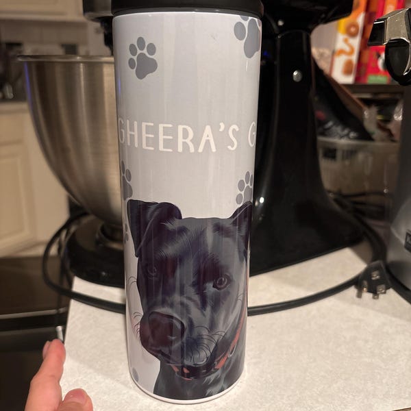 Custom Dog Bowl Using Pet Photo With Name Personalized Pet Bowl ...