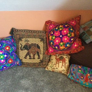 Indian Wall Hanging Tapestry Multicolour Embroidered Table Runner ...