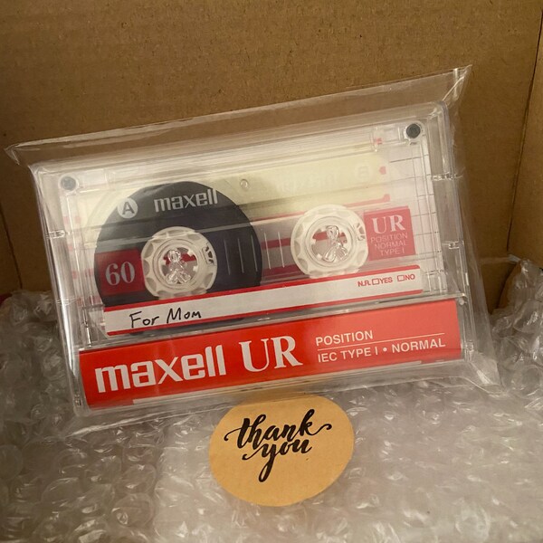 Make Your Own 60 Minute Mixtape - Custom Cassettes - Personalized Audio ...