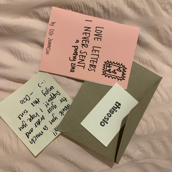 Love Letters I Never Sent | A Poetry Zine by Oslo Jemmeson - Etsy