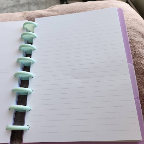A5 Discbound Lined Paper Refill | A5 Discbound Planner Paper | 120gsm ...