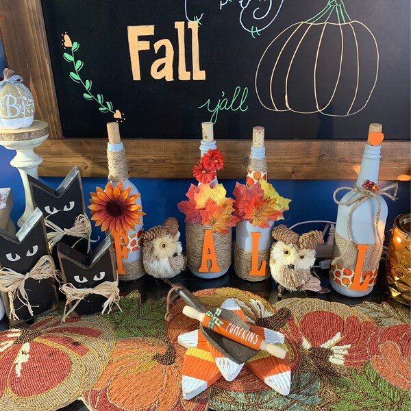 Wood Candy Corn, Fall Decor, Bowl Fillers, Tiered Tray Decor, Candy ...