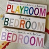Playroom Sign Childrens Playroom Door Sign Kids Colourful - Etsy