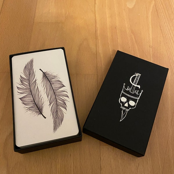 Black Line Tarot Cards by Agni Prasada Burning, Macabre Tarot Deck - Etsy