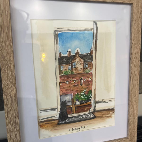 Custom House Portrait, Hand Painted House, Housewarming Gift, First ...