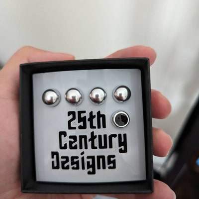 Magnetic Captain Rank Pips From Star Trek: Picard 2020 Silver Rounded ...