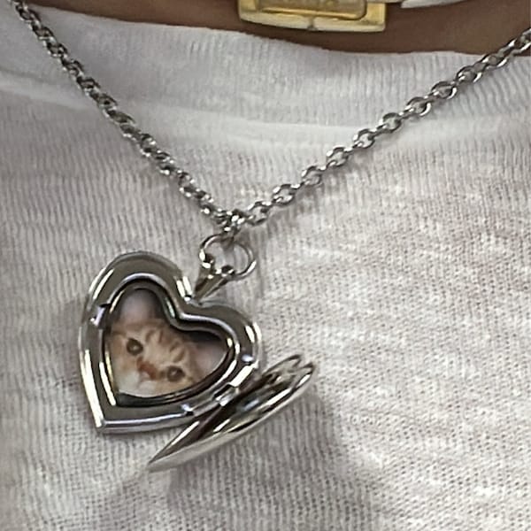 Asymmetrical Heart Clock Locket Necklace - Etsy