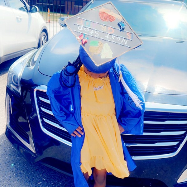 Grad Cap Topper Elementary Graduation Cap - Next Stop First Grade ...