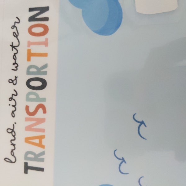 Land Air Water Transportation, Transportation Matching, Busy Book ...