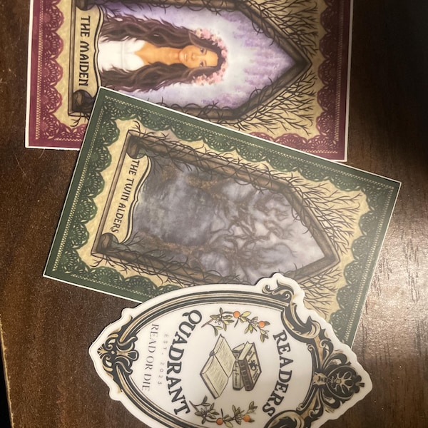 One Dark Window Inspired Card Sticker Vinyl Sticker / Bookish Stickers ...