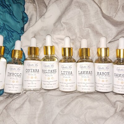 Wheel of the Year Sabbat Pagan Witches Brew Perfume Oil Sample Set - Etsy
