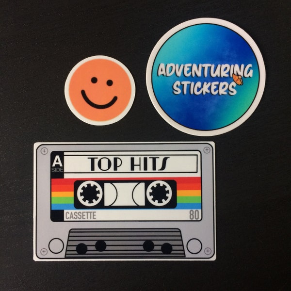 Cassette Tape Vinyl Sticker | Adventuringstickers | Retro Sticker ...