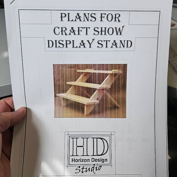 Display Stand Plan/portable Display Stand Plan/crafting Stand Plan ...