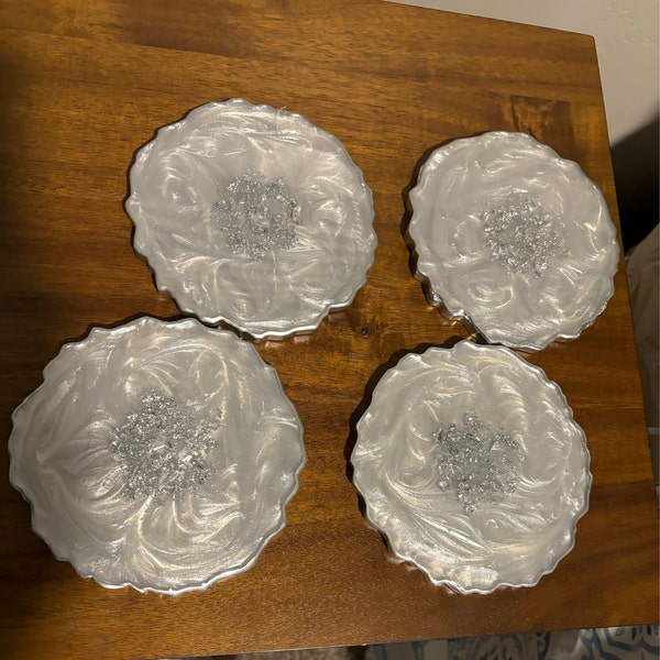 Decoupage Florida Cockle Shell Jewelry Dish, Trinket Tray, Handmade ...