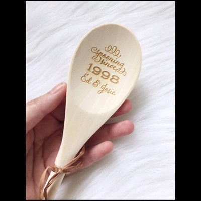 Spooning Since Spoon Engraved Wood Spoon Anniversary Gift Wooden Spoon ...