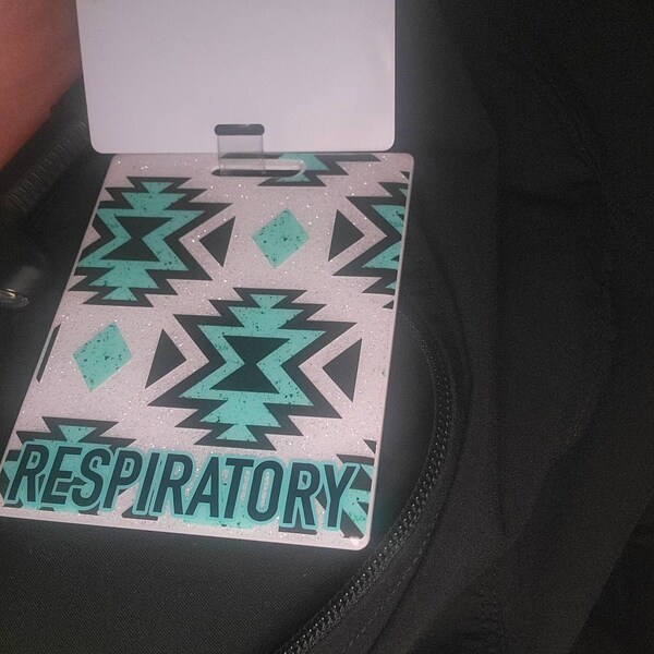 Aztec Western Turquoise and Black Badge Buddy, Nurse Badge Buddy, RN ...