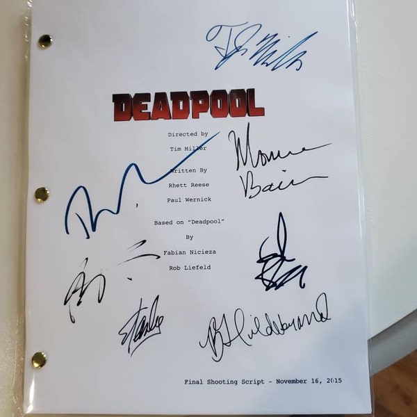 Deadpool Movie Script - Etsy