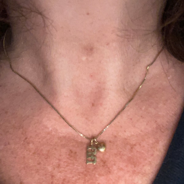 14K Solid Gold Scapular Pendant Necklace | Yellow Gold Scapular ...