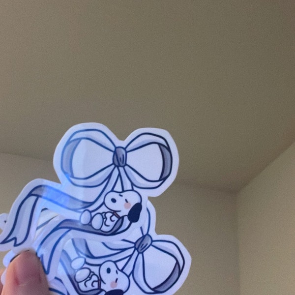 Cute Comfort Character Ribbon Waterproof Sticker - Etsy
