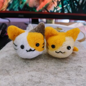 Cat Beginner DIY Felting Kit, Wool Felt Needle Craft, Handmade Animal ...