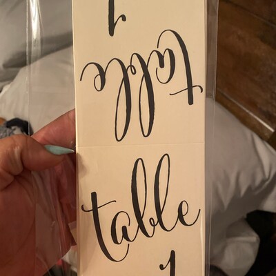 Tented Wedding Table Numbers Double Sided Table Cards - Etsy