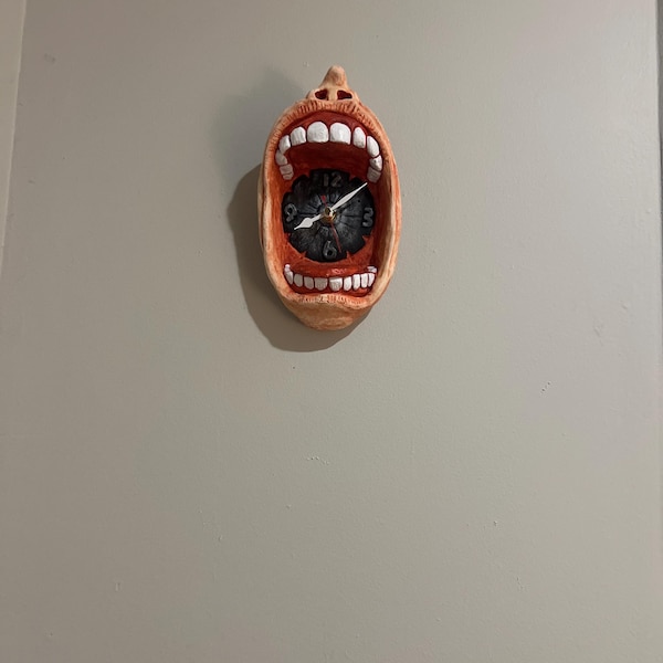 Massive Gaping Gob Wall Hanging Clock - Etsy