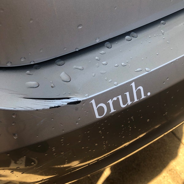 Bruh Sticker / Bruh Decal / Funny Decal / Funny Sticker / Car Decal ...