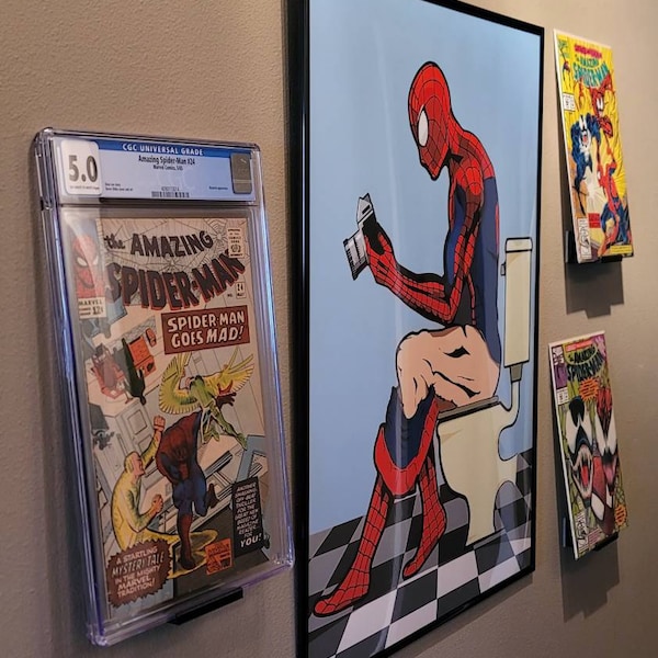 Comic Book Wall Mount Display Shelf - Etsy